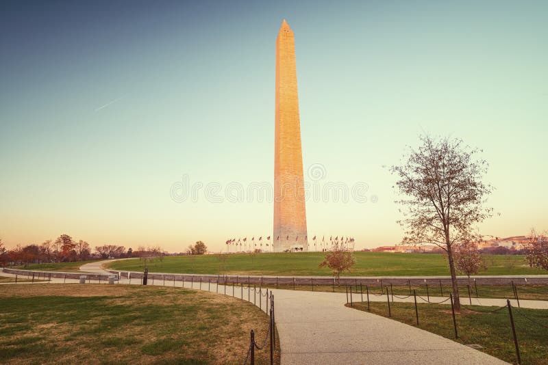 Washington Monument in Washington DC Stock Image - Image of ...