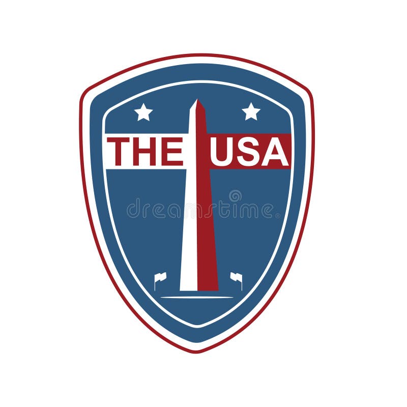 Washington Monument Highway Sign. Vector Illustration Decorative Design ...