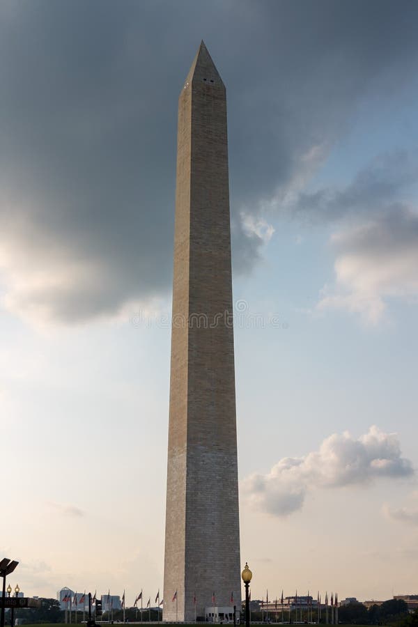 Washington Monument Obelisk at the Mall, Washington DC, USA Editorial ...