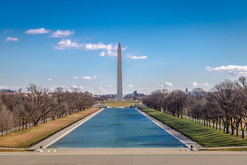 Washington Monument and Reflection Pool - Washington, D.C., USA Stock ...