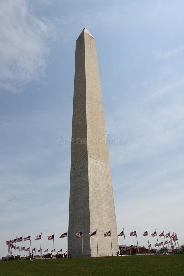 The Washington Monument Surrounded by American Flags Editorial Photo ...
