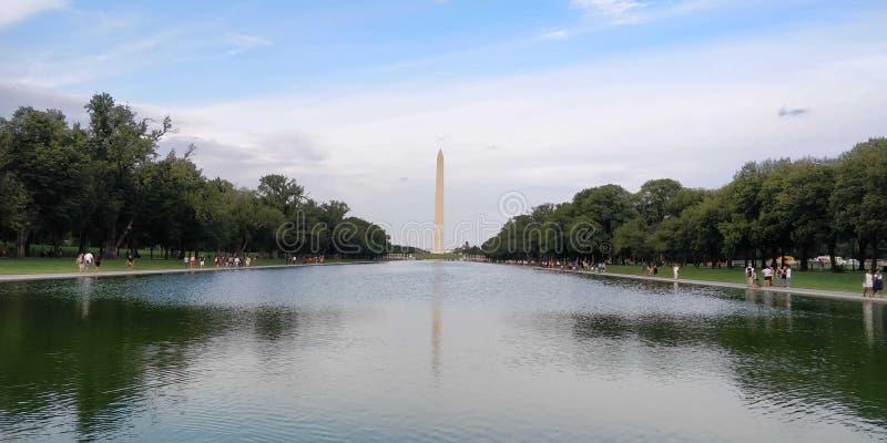 Washington Monument and Water Stock Photo - Image of monument, water ...