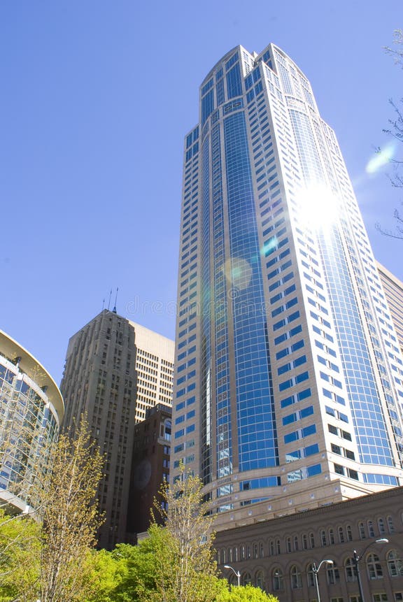 Washington Mutual Tower stock photo. Image of blue, architercture - 9110292