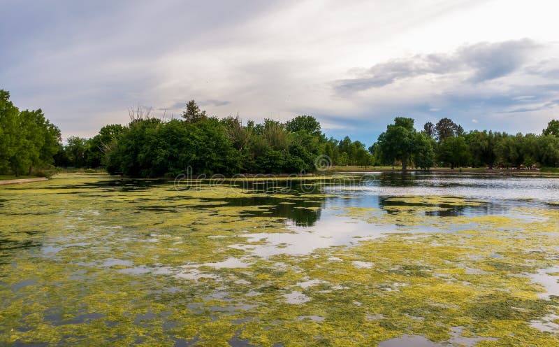 Washington Park in Denver, Colorado, on a Spring Day Stock Photo ...