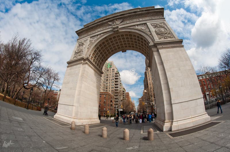 Washington Square Arch editorial image. Image of tourism - 24204300