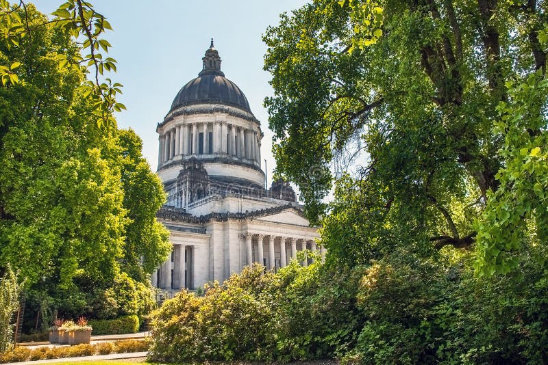 Washington State Capitol Olympia Seattle Washington Stock Image - Image ...