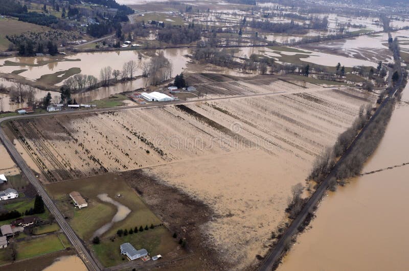 Washington State Flood stock photo. Image of plain, river - 20646334