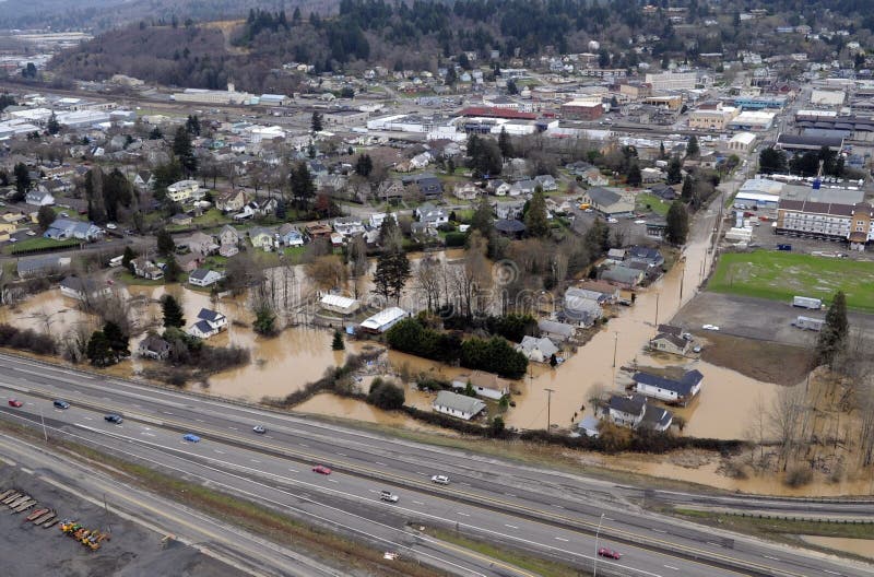 Washington State Flood stock photo. Image of inundation - 23847022