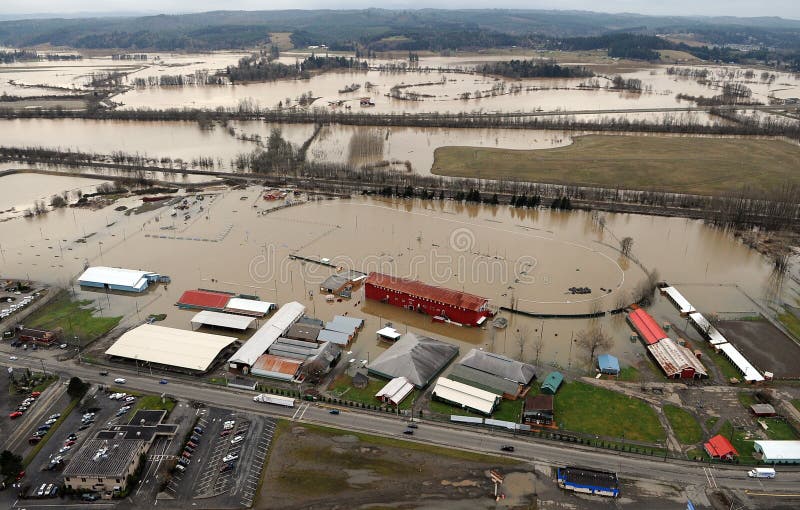 Washington State Flood foto de archivo. Imagen de washington - 35063260