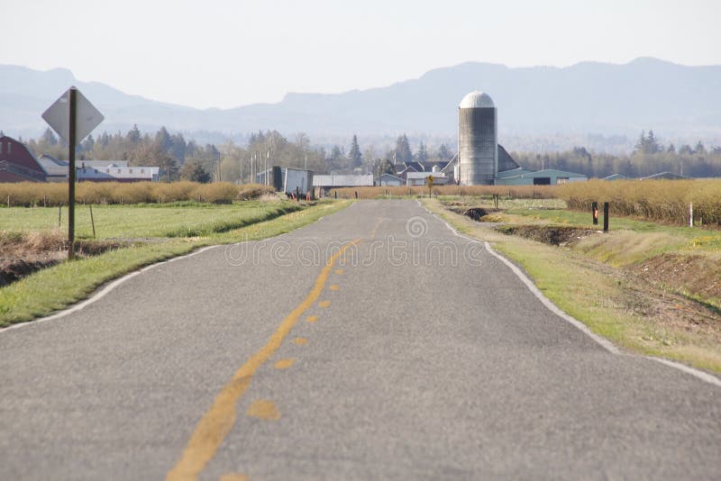 Washington State Rural Road Fotografia Stock - Immagine di gamma, paese ...