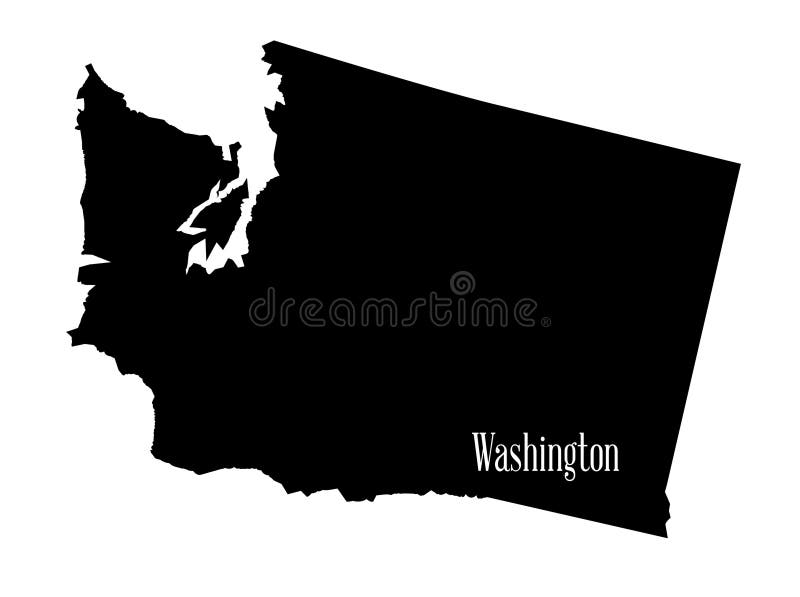 State Washington Outline Stock Illustrations – 9,297 State Washington ...
