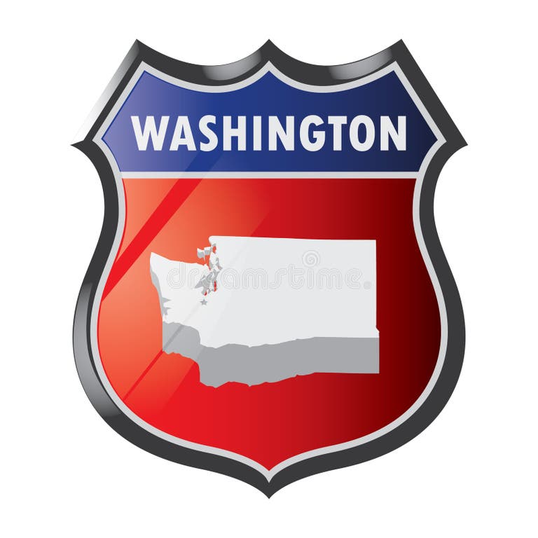 Washington State. Vector Illustration Decorative Design Stock Vector ...
