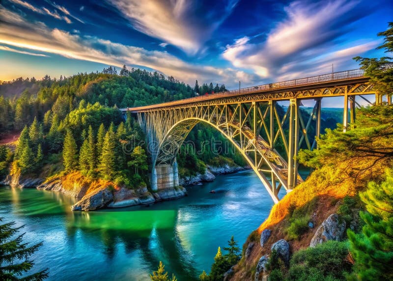 Washington States Deception Pass Bridge a Majestic Architectural Marvel ...