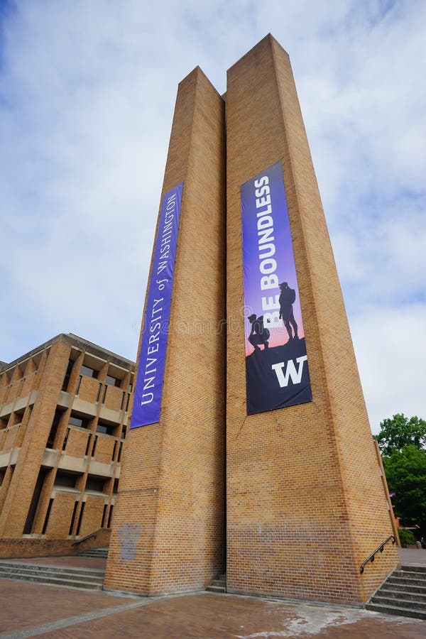 Washington University Seattle Editorial Stock Image - Image of campus ...