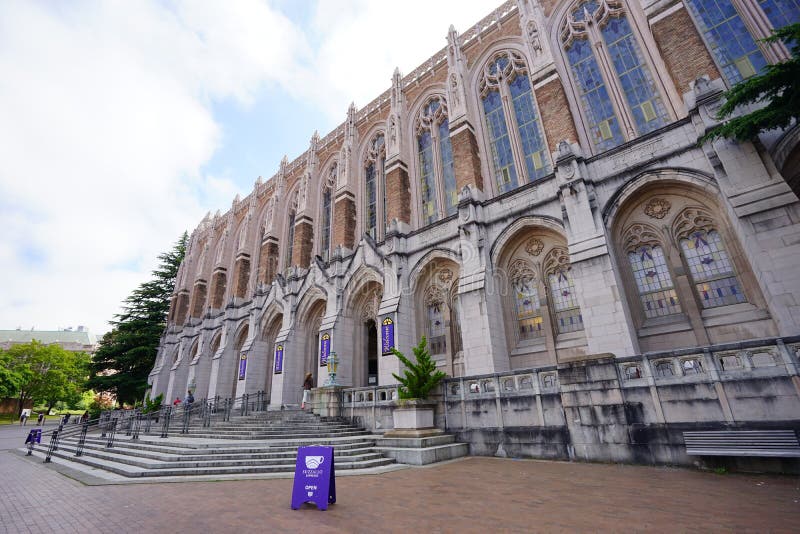 Washington University Seattle Editorial Stock Photo - Image of building ...