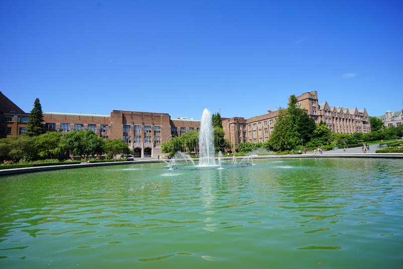 Washington University Seattle Stock Photo - Image of prestigious ...