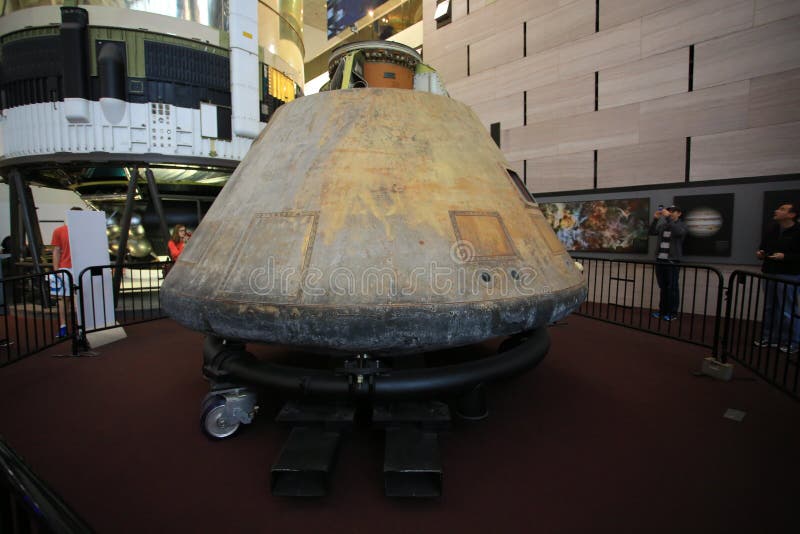 Apollo 11 Capsule Display In The Smithsonian`s National Air And Space