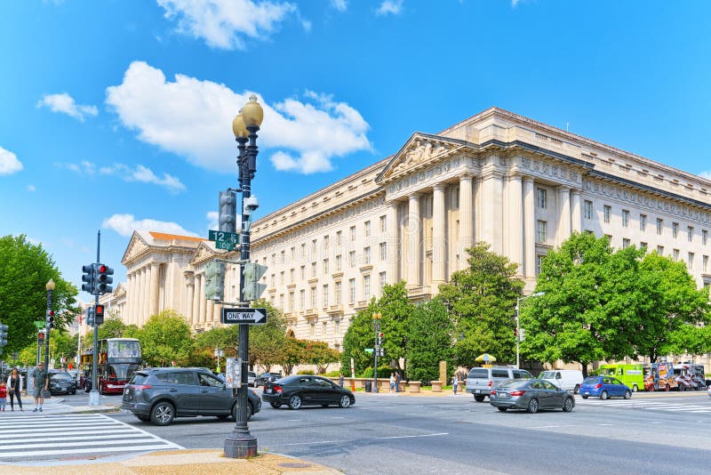 Washington, USA, William Jefferson Clinton West Building Editorial ...