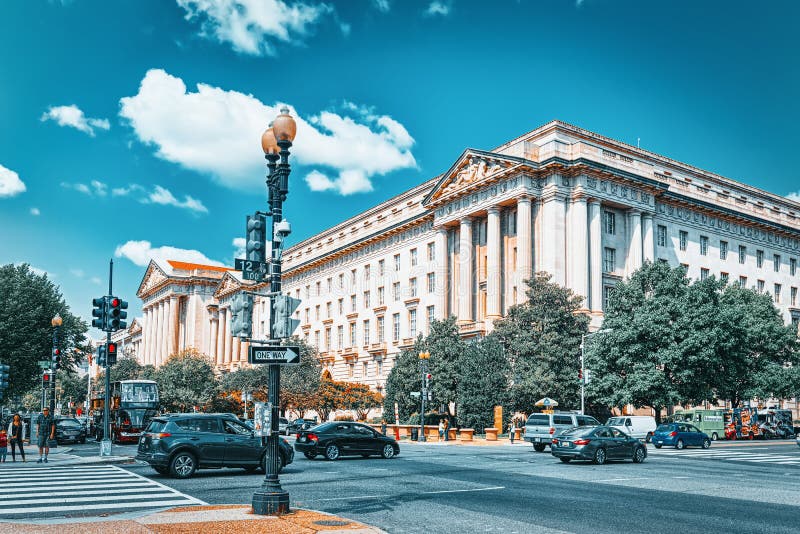 Washington, USA, William Jefferson Clinton West Building Editorial ...