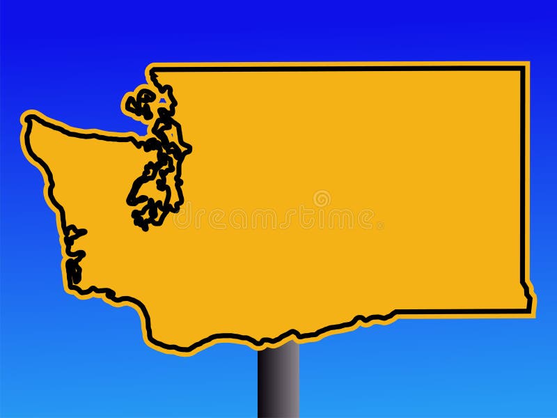 State of Washington stock vector. Illustration of state - 2320942