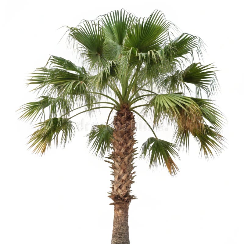 Washingtonia Robusta Tree stock illustration. Illustration of urban ...