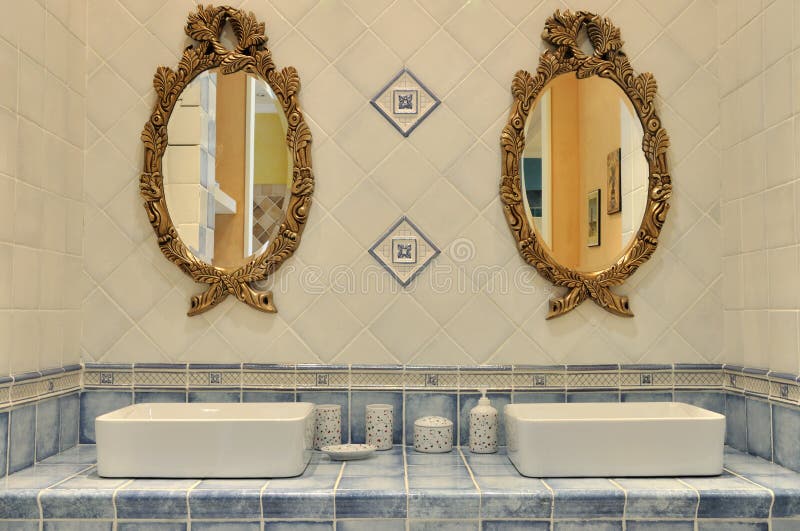 Washroom interior setting stock image. Image of room - 20930923