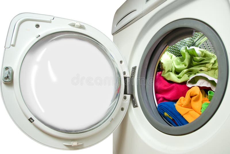 Wasmachine. stock afbeelding. Afbeelding bestaande uit apparatuur ...