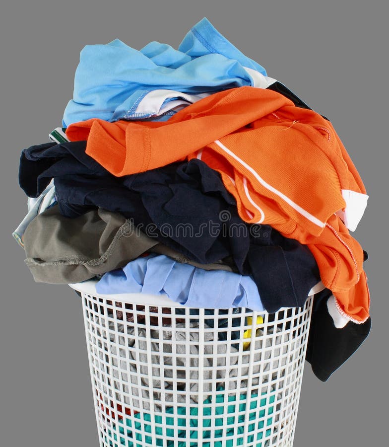 Wasmand stock foto. Image of kleding, veelkleurig, wasserij - 32186238