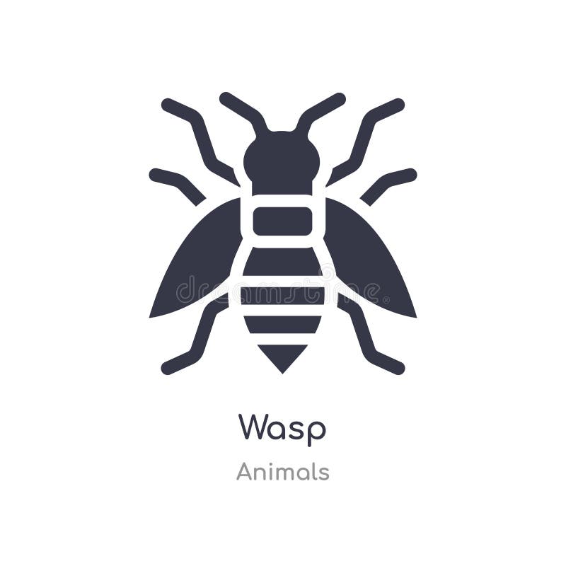 Wasp Icon in Different Style Vector Illustration. Two Colored and Black ...