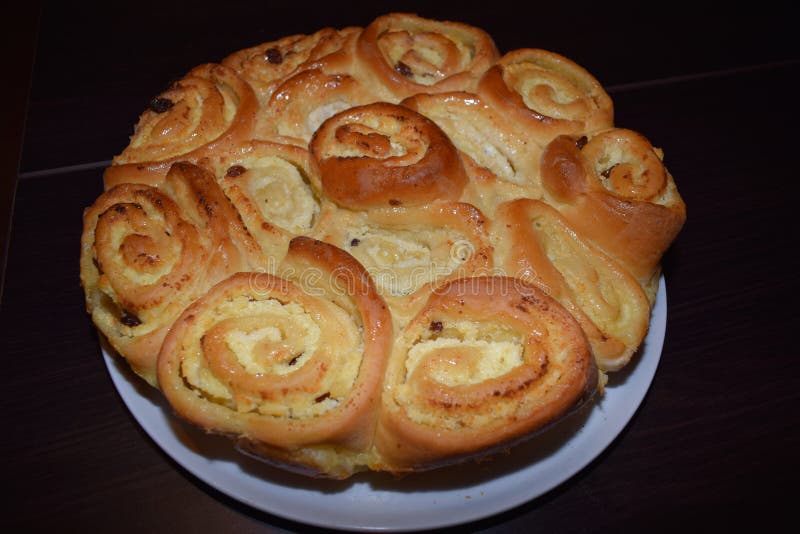 Wasp Nest with Cheese and Raisins Stock Photo - Image of decorated ...