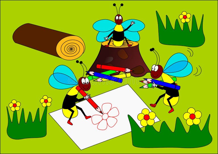 Smiling Happy Wasps Stock Illustrations – 9 Smiling Happy Wasps Stock ...