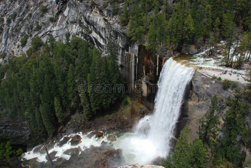 Wasserfall von oben stockfoto. Bild von wolke, fallen - 9331664