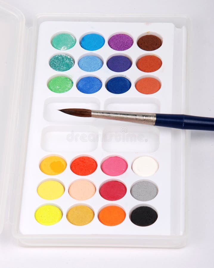 Wasserfarbe stockbild. Bild von knistern, schule, kunst - 2934215