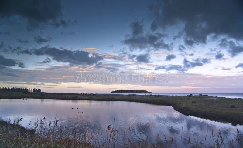 Wasserlandschaft stockfoto. Bild von küstenlinie, süd - 10929178