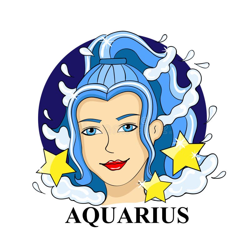 Wassermannsternzeichen Astrologisches Symbol Vektor Abbildung ...