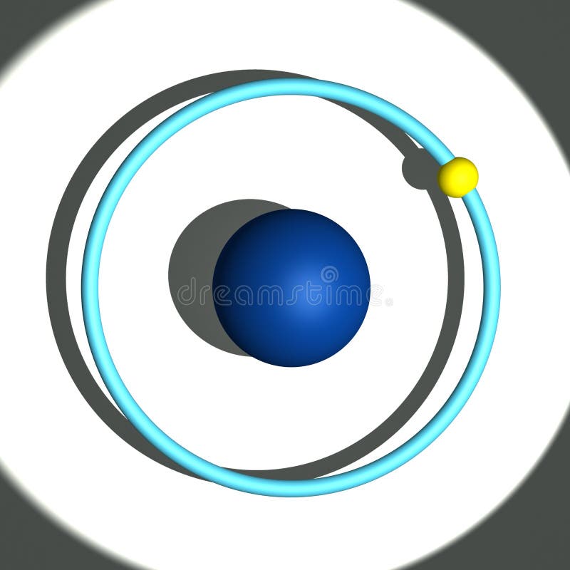 Wasserstoffatom stock abbildung. Illustration von wasserstoff - 15703737