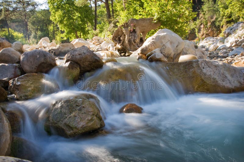 Bach stockbild. Bild von vereisung, zweig, wasser, fallen - 16707591