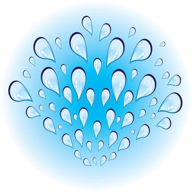 Wassertropfen vektor abbildung. Illustration von tropfenfänger - 12862751