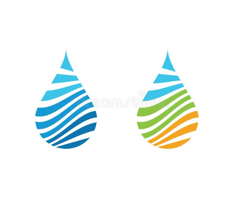Wasser-Tropfen Logo Template Vektor Abbildung - Illustration von ...