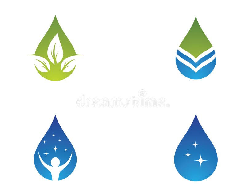 Wassertropfen-Symbolillustration Vektor Abbildung - Illustration von ...