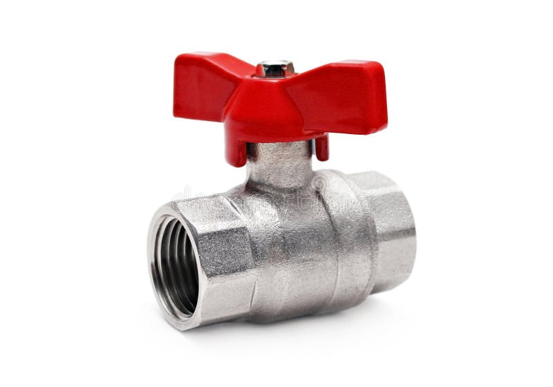 Wasserventil getrennt stockbild. Bild von prüfer, pfad - 14423823