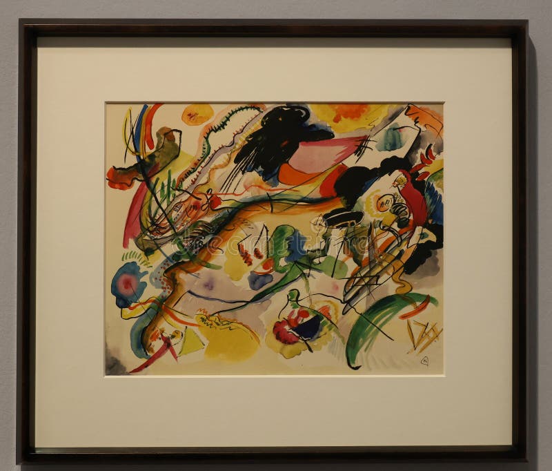 Wassily Kandinsky Painting Study for Painting with White Form, 1913 ...