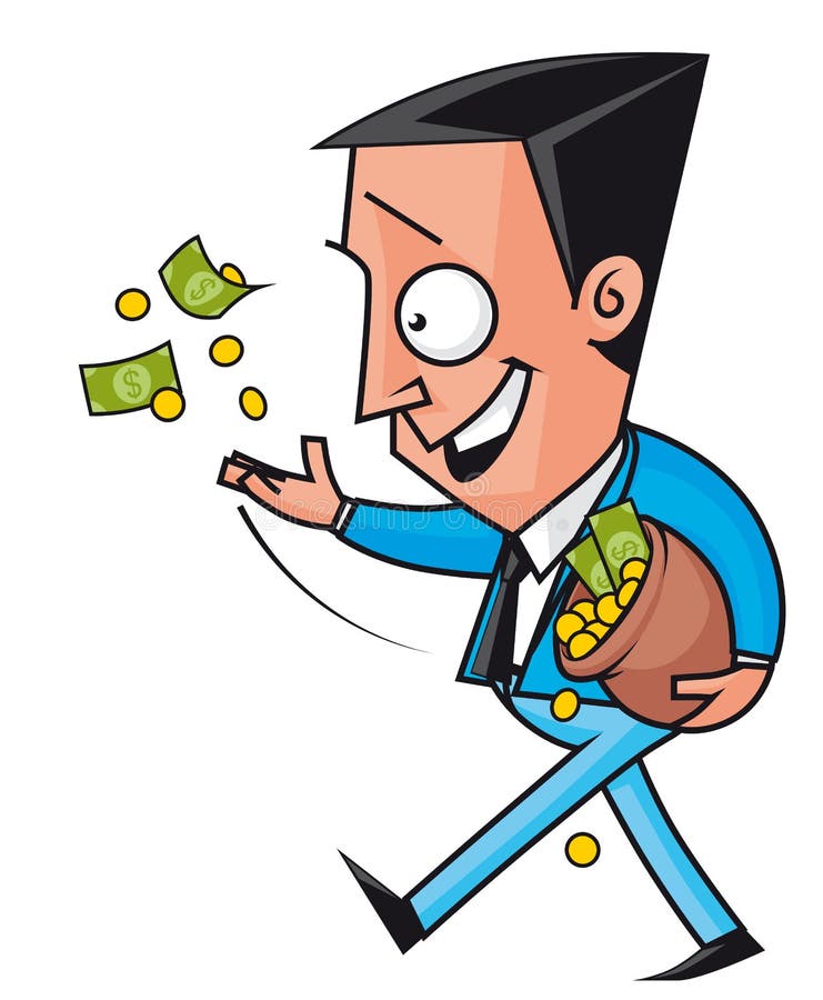 Wasting Money Cartoon