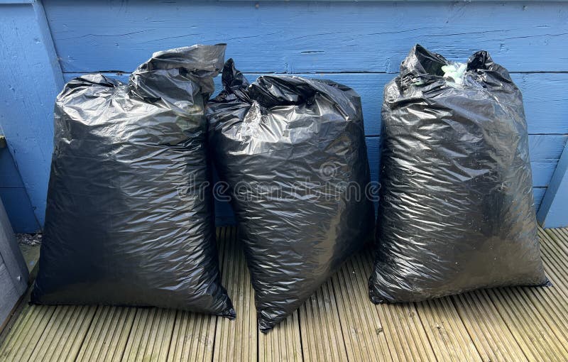 Waste Bags stock image. Image of sacks, black, waste - 244406743