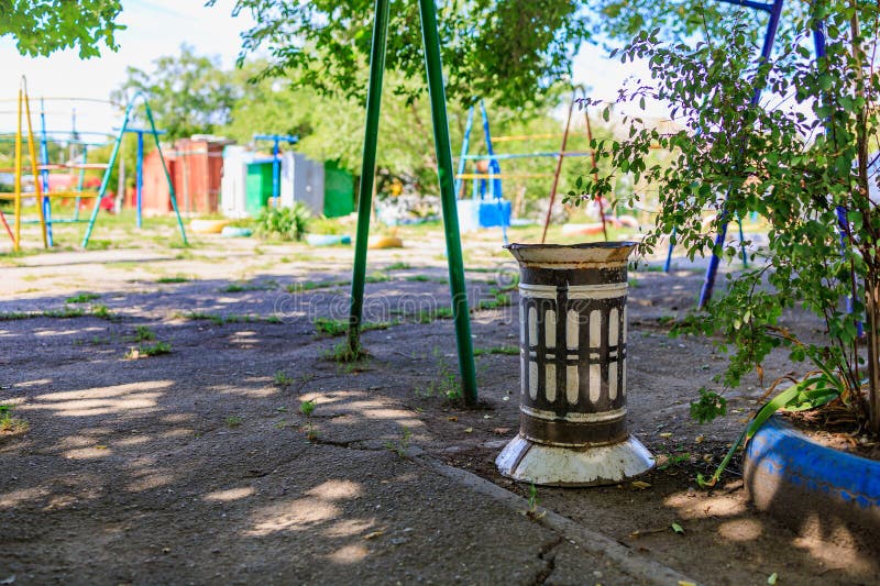 Waste Bin. Background with Selective Focus and Copy Space Stock Photo ...