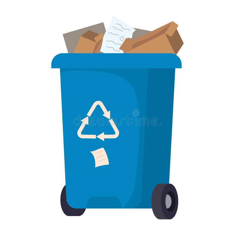 Recycle trash bin stock vector. Illustration of ecology - 298675731
