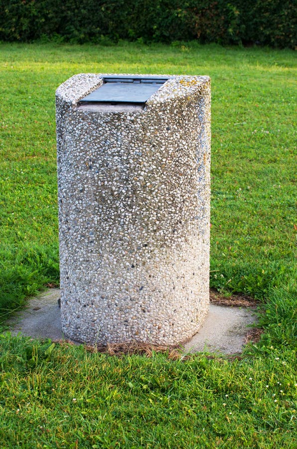 Waste bin in the park stock image. Image of disposal - 58261979