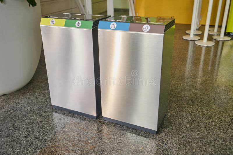 Waste Bins Full of Different Types of Garbage Stock Photo - Image of ... Waste Bins Full of Different Types of Garbage Stock Photo - Image of ...