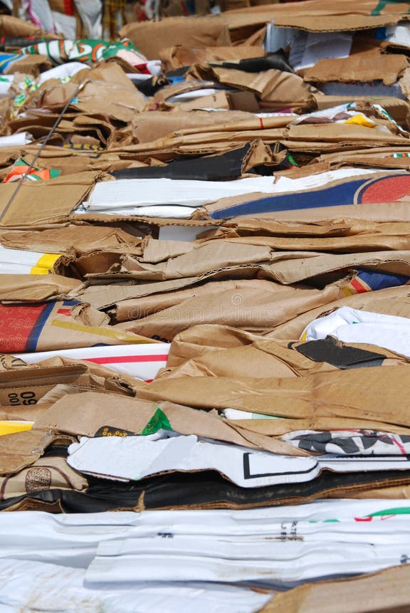 Waste carton boxes stock image. Image of garbage, collection - 20308257