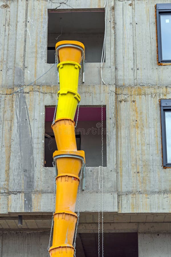 Waste Chute Pipe stock photo. Image of equipment, building - 236247098